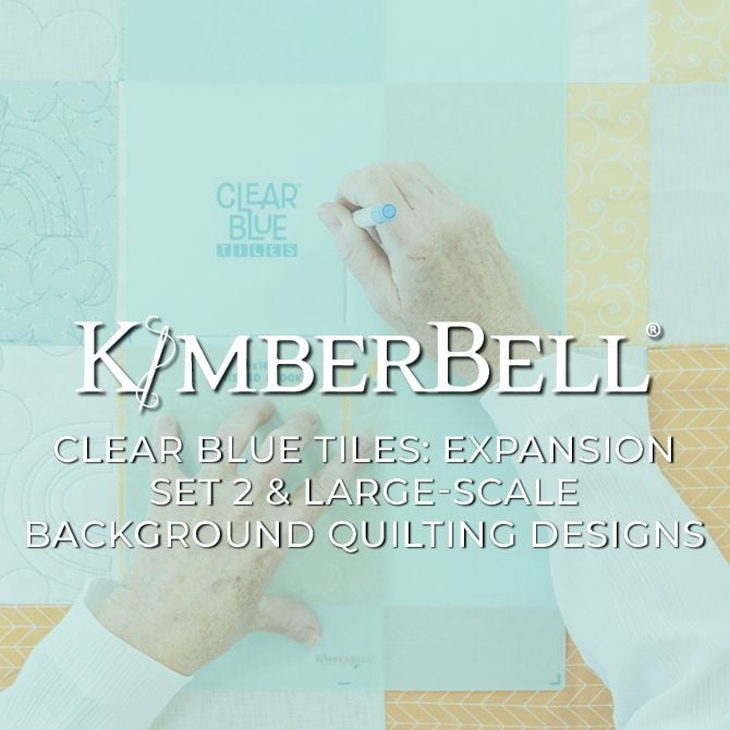 Clear Blue Tiles Expansion Set 2 & Large-Scale Background Quilting Des ...