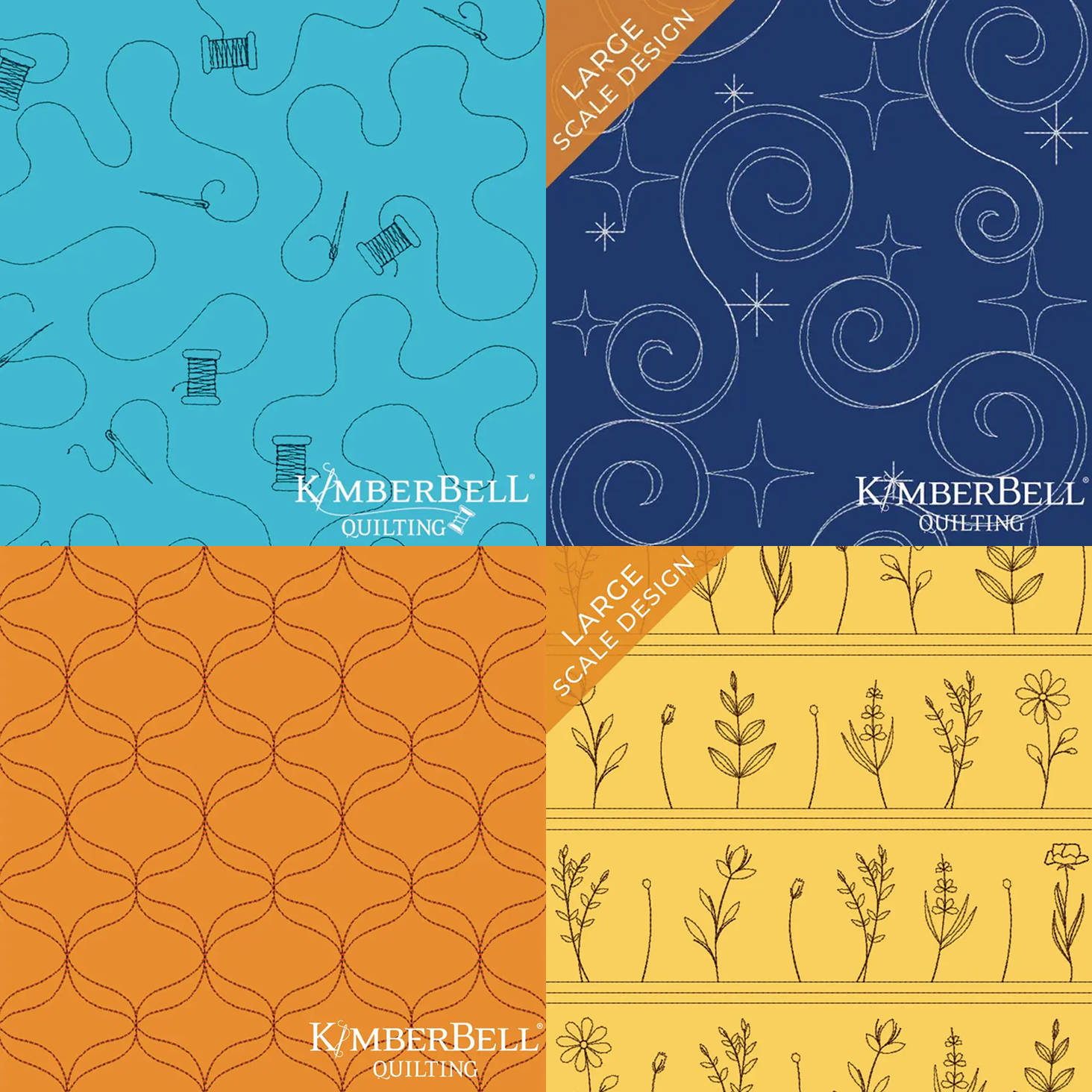 Background Quilting for Machine Embroidery | Kimberbell Designs