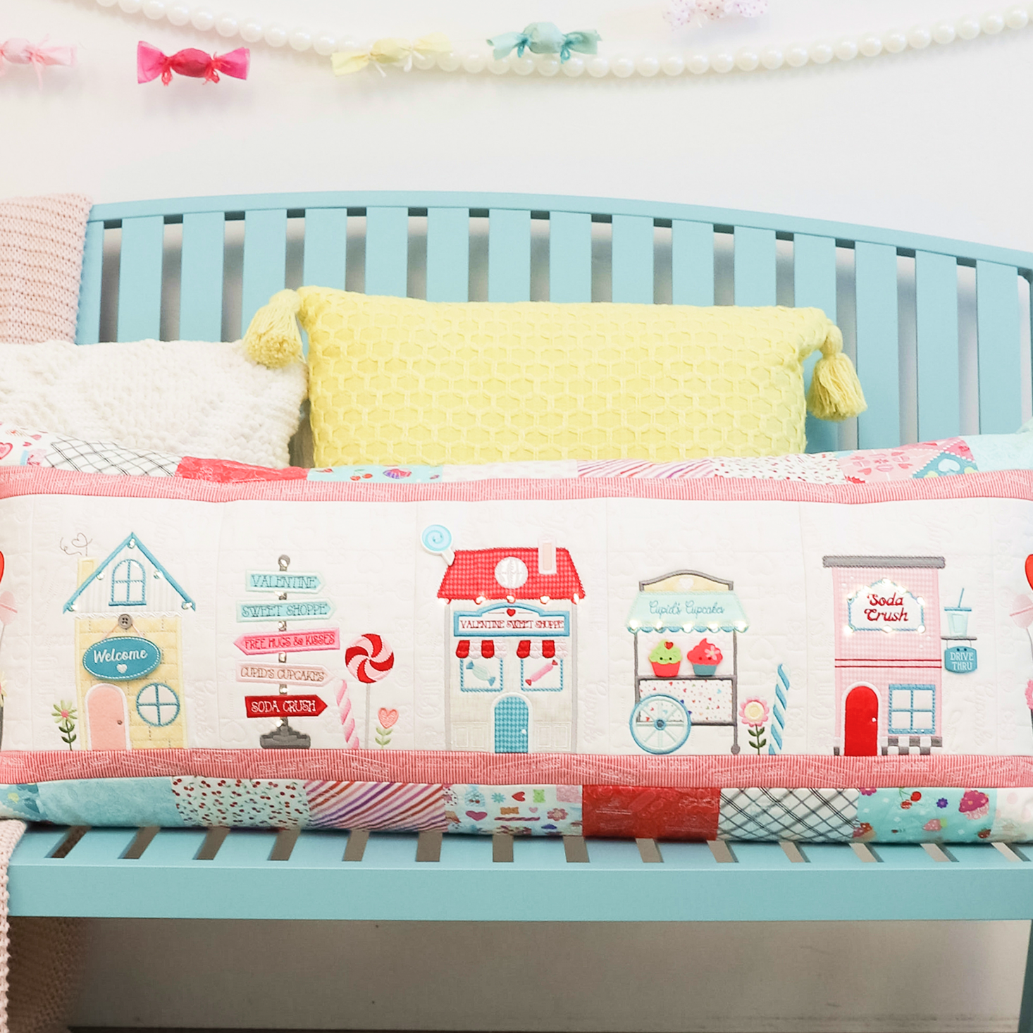 Kimberbell Bench Pillows | Machine Embroidery Pillow Patterns