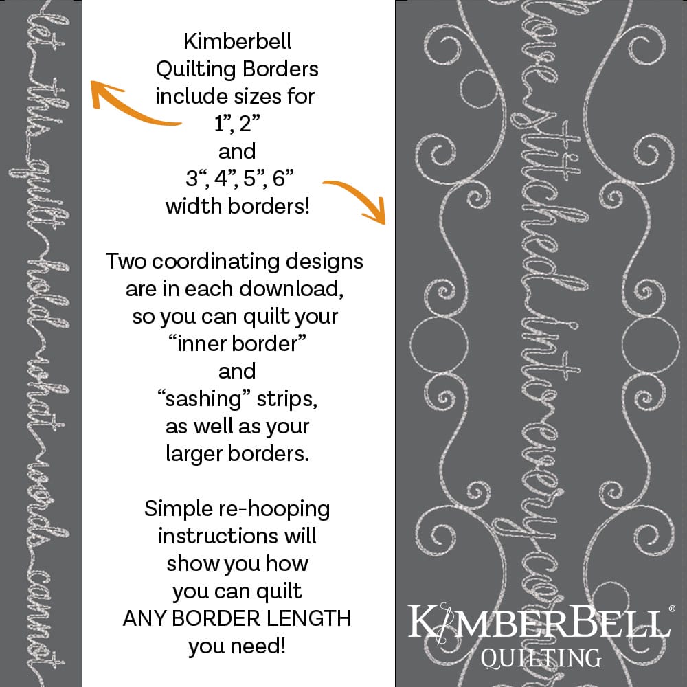 Encouragement Border 1 - Background Quilting – Kimberbell