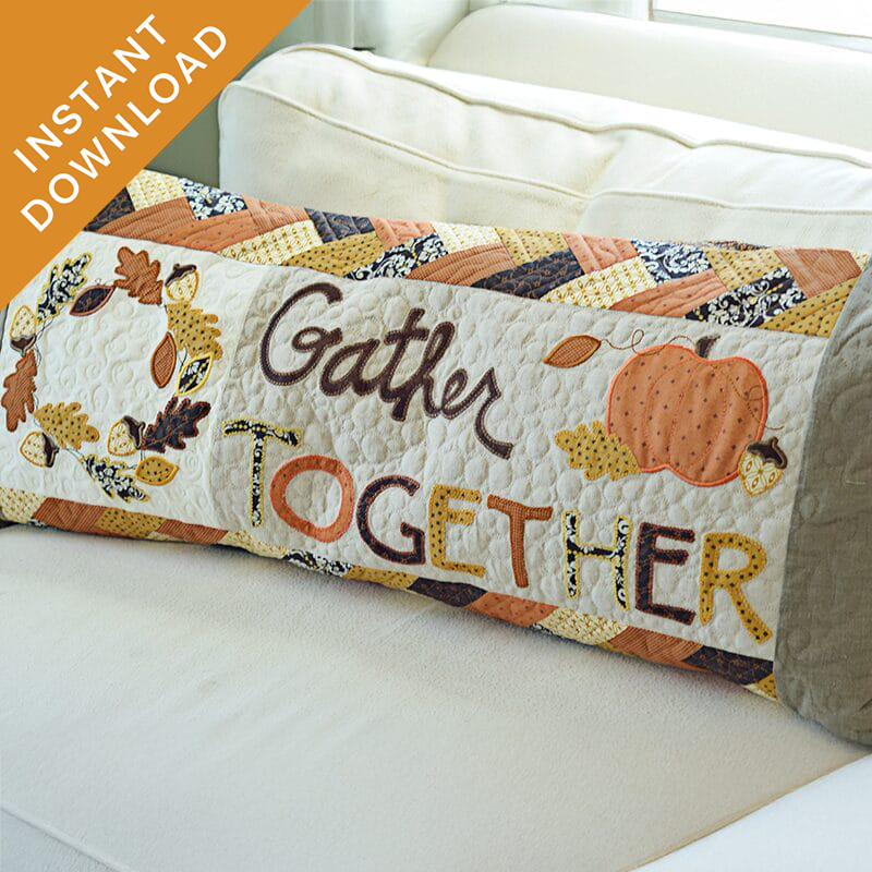 Kimberbell Bench Pillows | Machine Embroidery Pillow Patterns