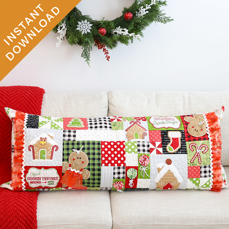 Kimberbell Bench Pillows | Machine Embroidery Pillow Patterns