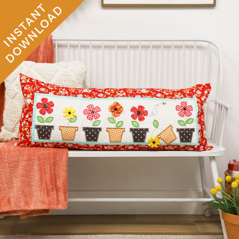 Kimberbell Bench Pillows | Machine Embroidery Pillow Patterns