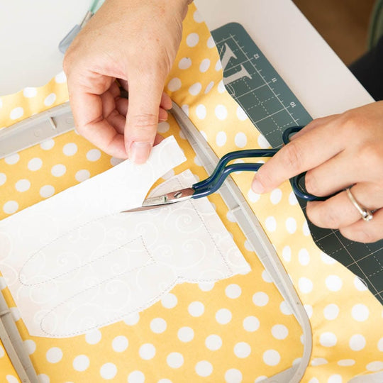 Double-Curved Applique Scissors | Left-Handed | Kimberbell