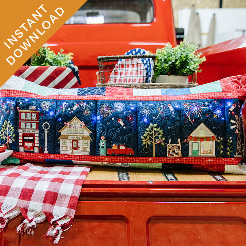 Kimberbell Bench Pillows | Machine Embroidery Pillow Patterns